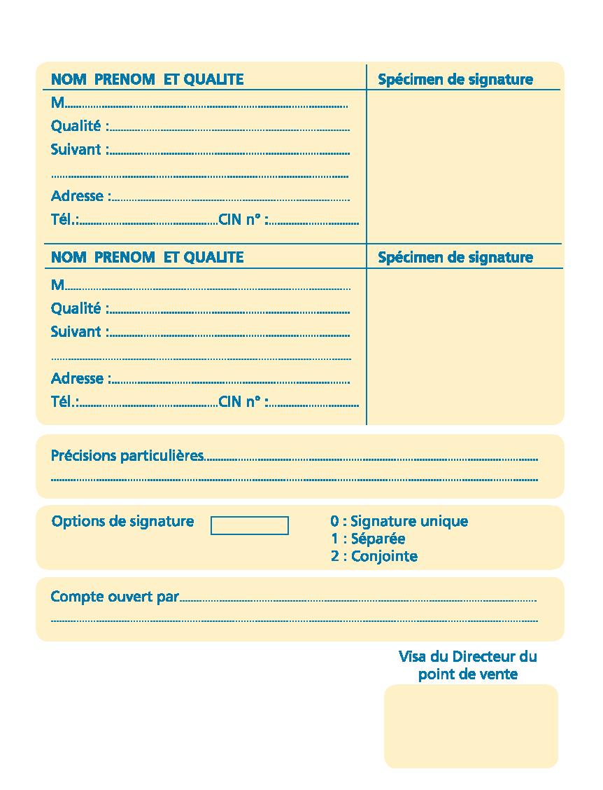 Specimen de signature entreprise | BH Bank